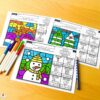 Phonics Winter Color by Code Worksheets: Fun Way to Practice Encoding ...