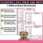 Valentine's Day Draw and Write Packet - United Teaching