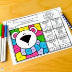 Phonics Winter Color by Code Worksheets: Fun Way to Practice Encoding ...