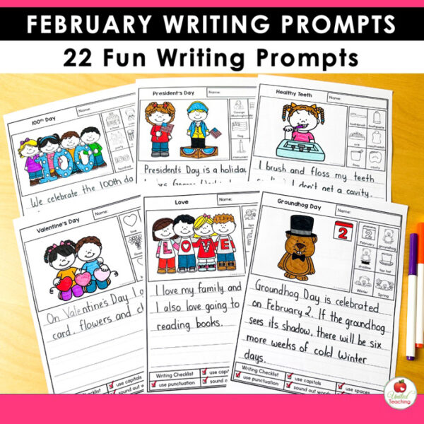 February Writing Prompts Packet - United Teaching