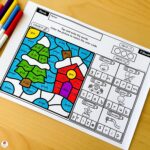 Phonics Winter Color by Code Worksheets: Fun Way to Practice Encoding ...