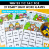 Winter Tic Tac Toe Sight Word Games - United Teaching