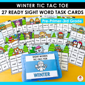 Winter Tic Tac Toe Sight Word Games - United Teaching