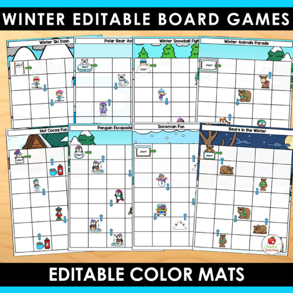 Winter Sight Word Game Boards - United Teaching