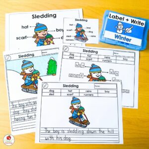 Labeling Winter Pictures to Build Emergent Writing Skills in ...