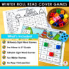 Roll and Read Winter Sight Word Games - United Teaching