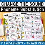 Change the Sound Worksheets Packet - United Teaching