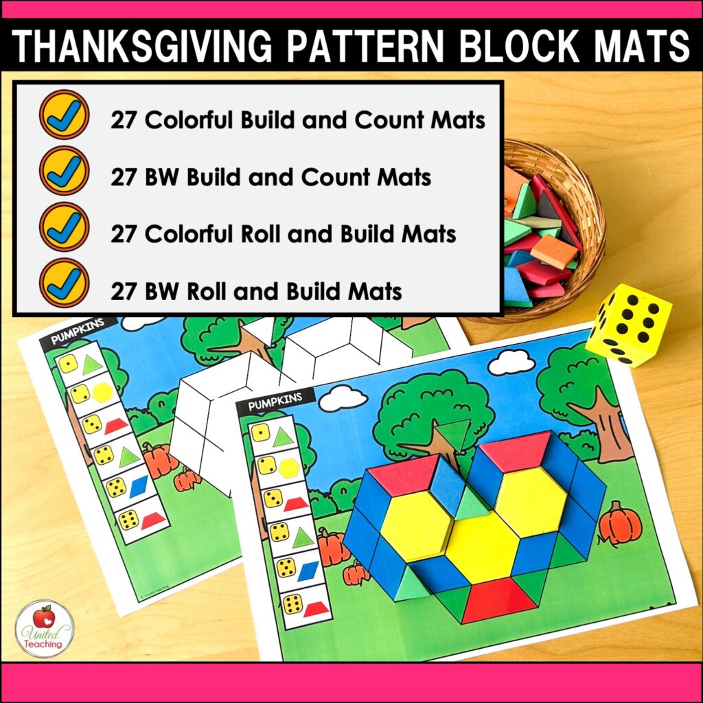 Pattern Block Mats Holiday Bundle - United Teaching