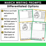 March Writing Prompts Packet - United Teaching