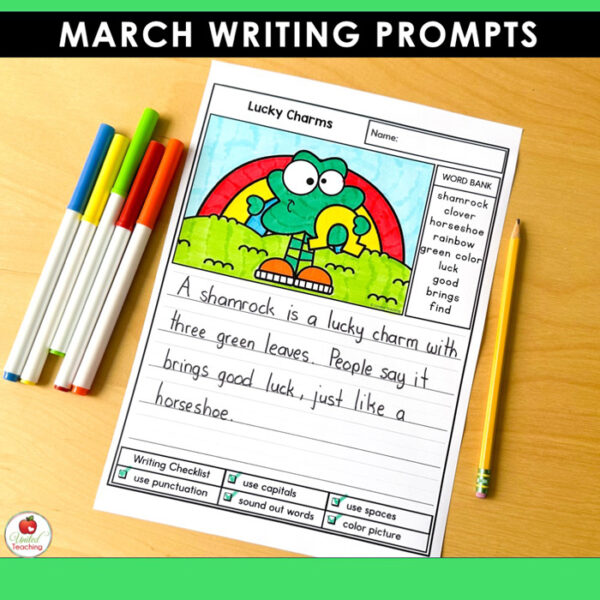 March Writing Prompts Packet - United Teaching