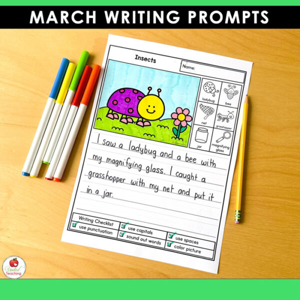 March Writing Prompts Packet - United Teaching