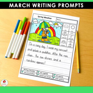 March Writing Prompts Packet - United Teaching