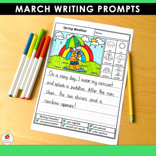 March Writing Prompts Packet - United Teaching