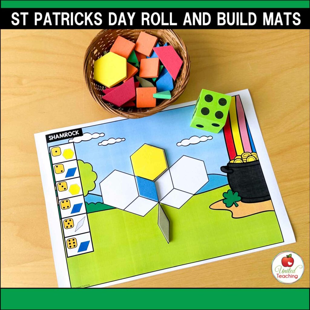 St Patrick's Day Pattern Block Mats - United Teaching