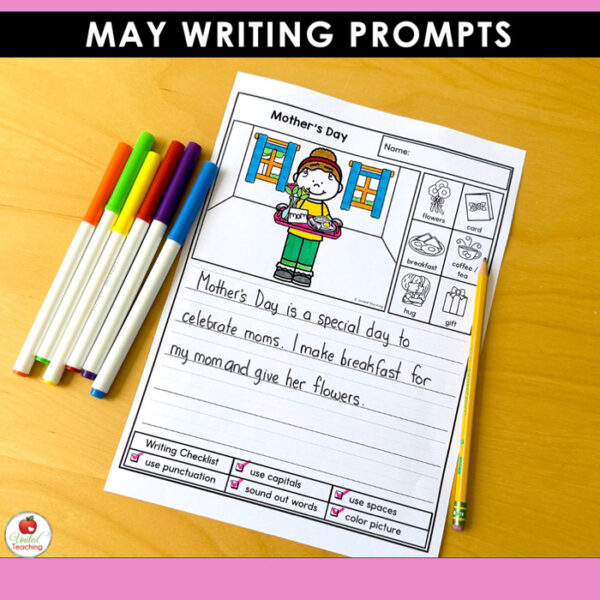 May Writing Prompts Packet - United Teaching