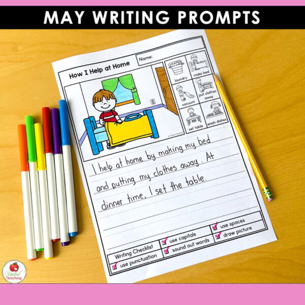 May Writing Prompts Packet - United Teaching