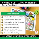 Subitizing Activities Spring Bundle - United Teaching