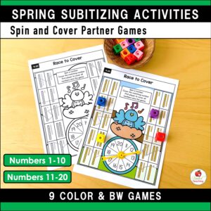 Subitizing Activities Spring Bundle - United Teaching