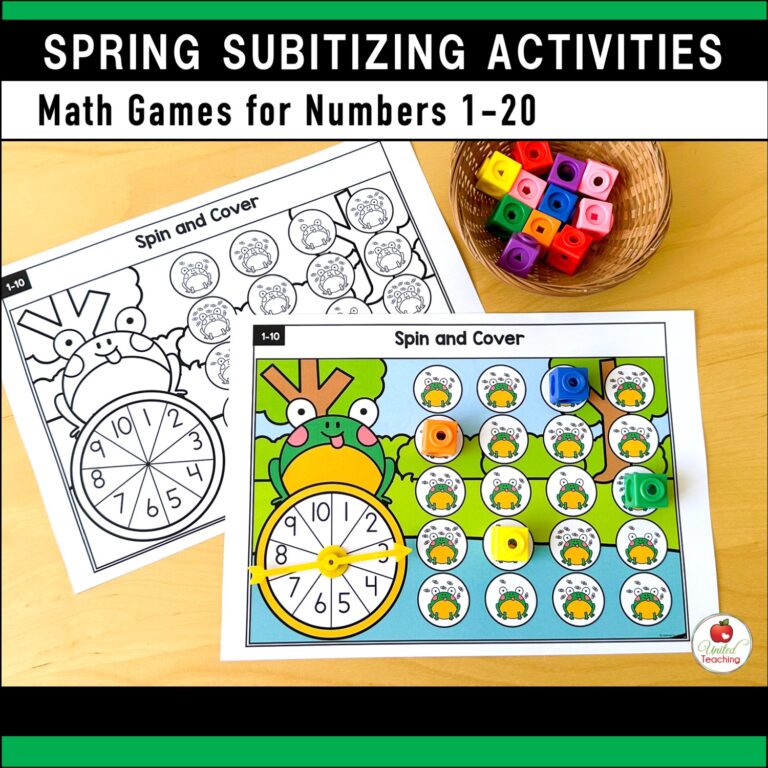 Subitizing Activities Spring Bundle - United Teaching