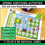 Subitizing Activities Spring Bundle - United Teaching