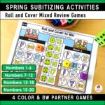 Subitizing Activities Spring Bundle - United Teaching