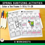 Subitizing Activities Spring Bundle - United Teaching