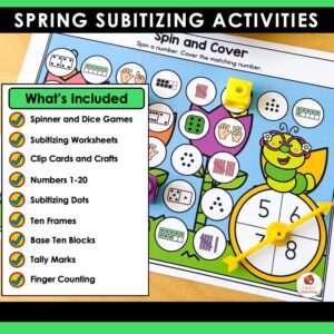Subitizing Activities Spring Math Bundle - United Teaching