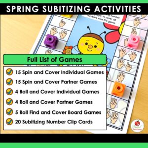 Subitizing Activities Spring Math Bundle - United Teaching