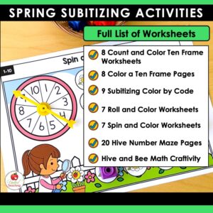 Subitizing Activities Spring Math Bundle - United Teaching