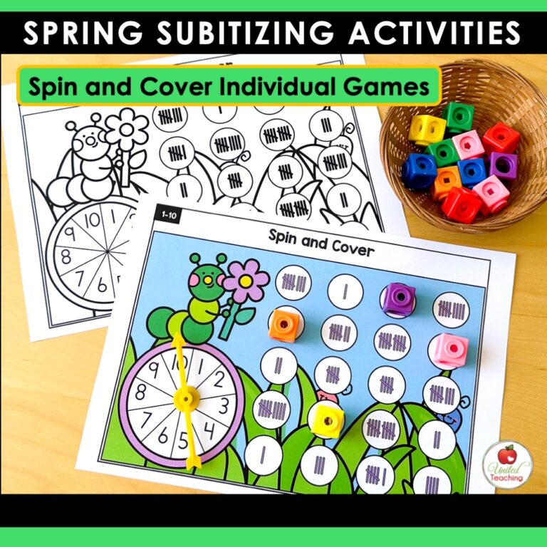 Subitizing Activities Spring Math Bundle - United Teaching