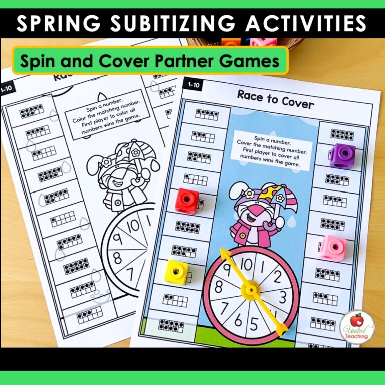 Subitizing Activities Spring Math Bundle - United Teaching