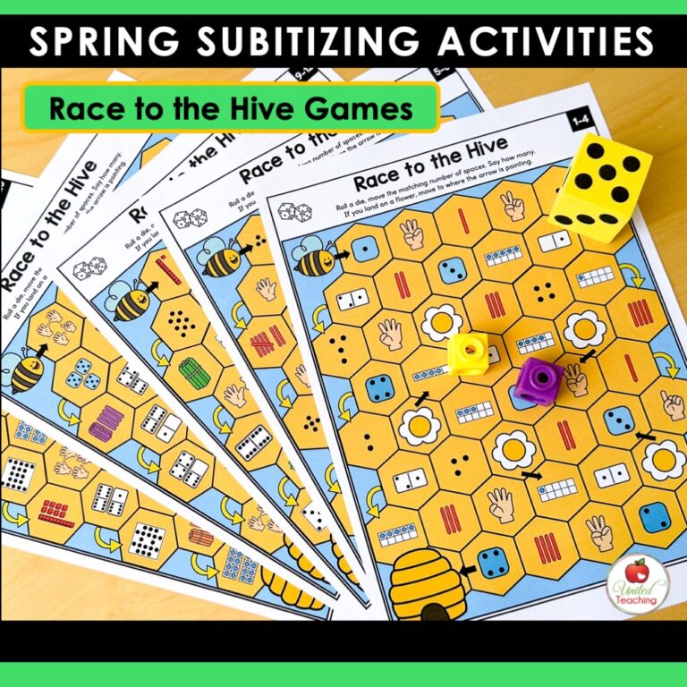 Subitizing Activities Spring Math Bundle - United Teaching