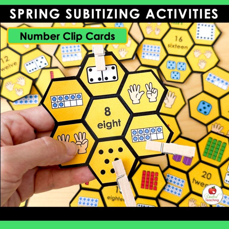 Subitizing Activities Spring Math Bundle - United Teaching