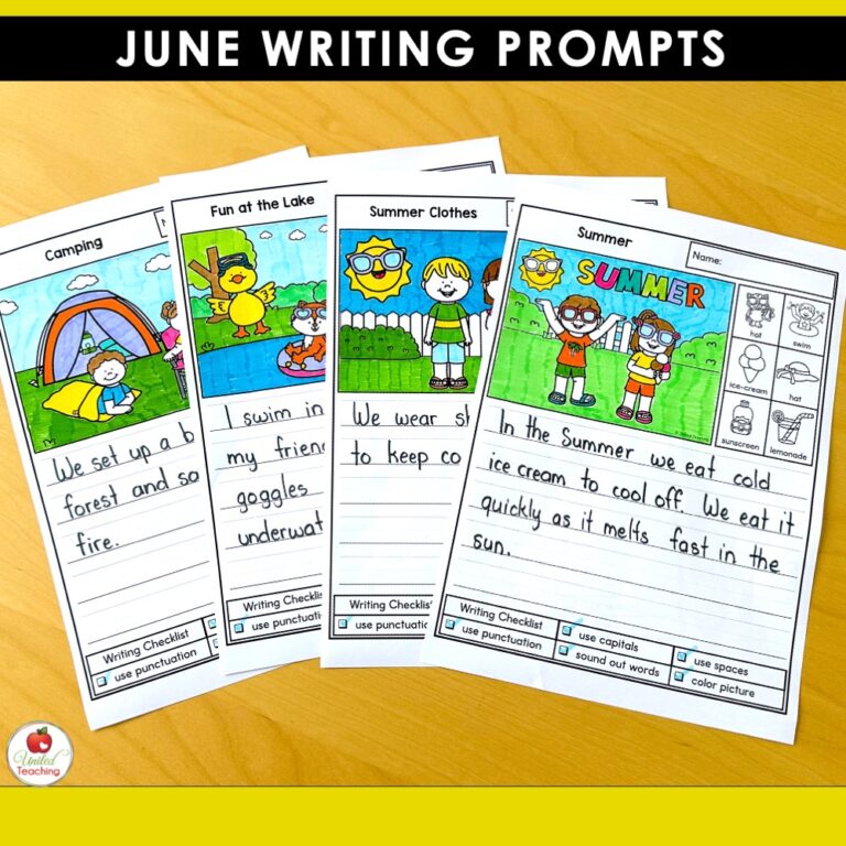 June Writing Prompts Packet - United Teaching