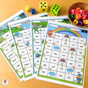Editable Sight Word Games and Worksheets for Spring Word Work - United ...
