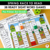 Spring Roll and Race to Read Sight Word Partner Games - United Teaching