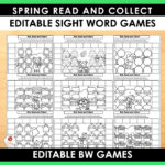 Spring Read and Collect Sight Word Games - United Teaching