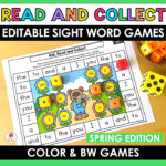 Spring Read and Collect Sight Word Games - United Teaching