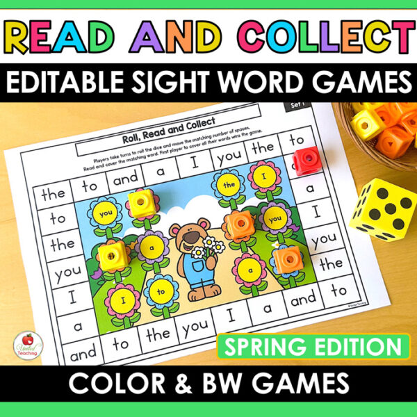 Spring Read and Collect Sight Word Games - United Teaching