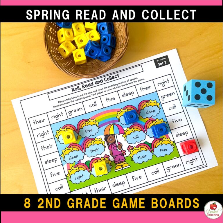 Spring Read and Collect Sight Word Games - United Teaching