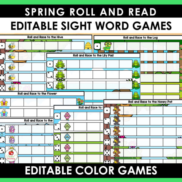 Spring Roll and Read Sight Word Games - United Teaching
