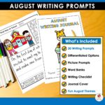 August Writing Prompts Packet - United Teaching