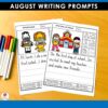 August Writing Prompts Packet - United Teaching