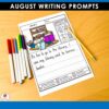 August Writing Prompts Packet - United Teaching