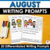 August Writing Prompts Packet - United Teaching