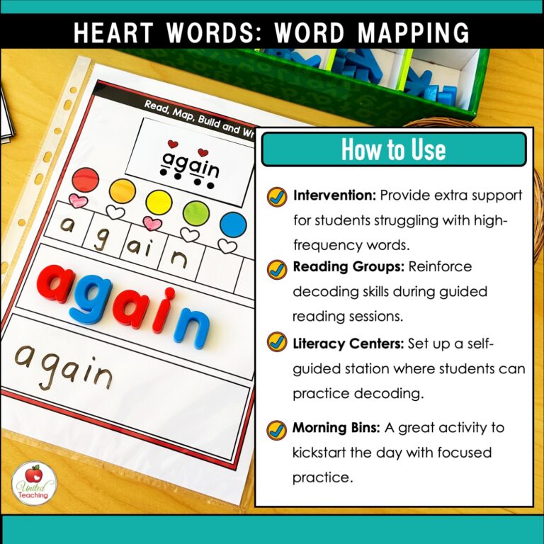 Heart Words Word Mapping Bundle - United Teaching