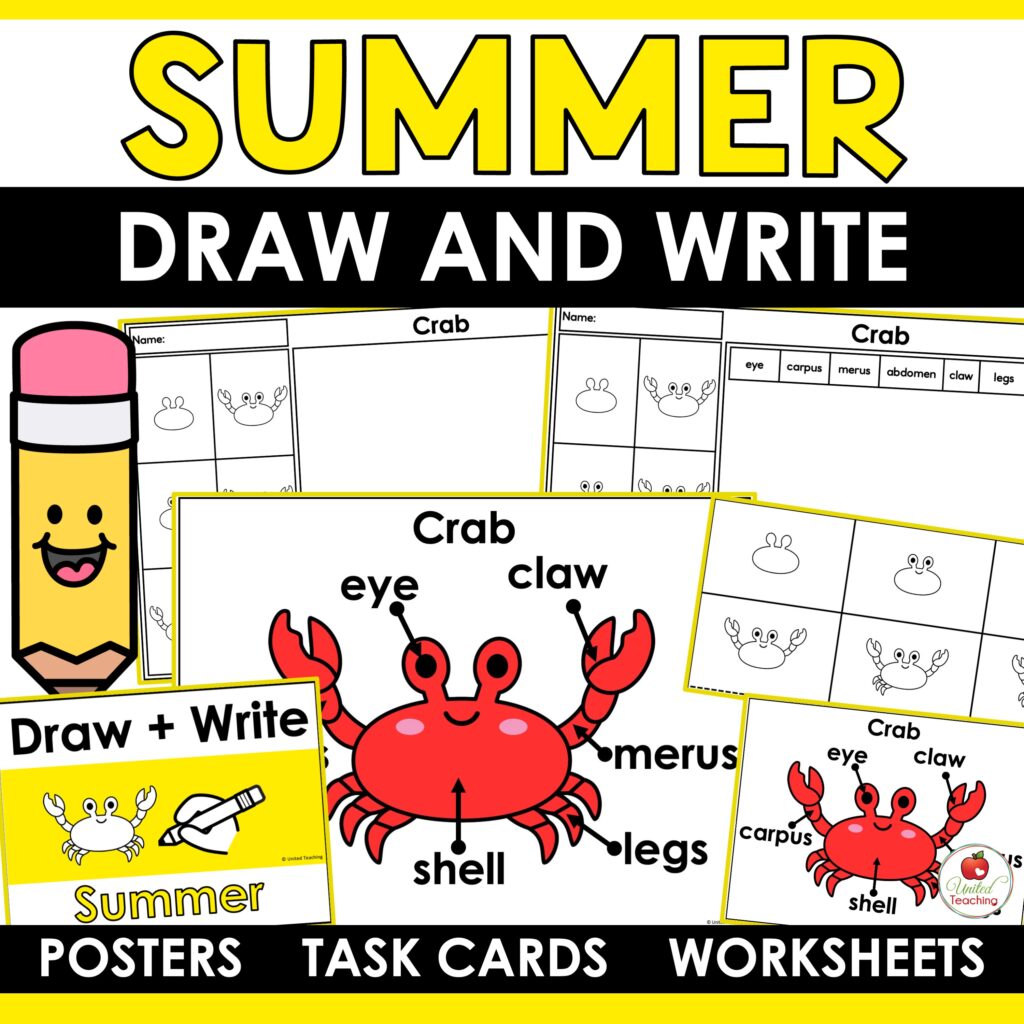 Summer Draw and Write Packet - United Teaching
