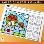 Fall Color by Code: ABCs and 123s - United Teaching