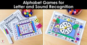 Alphabet Dice and Spinner Games for Letters and Sounds - United Teaching