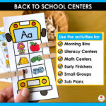 Back to School Math and Literacy Kindergarten Centers - United Teaching